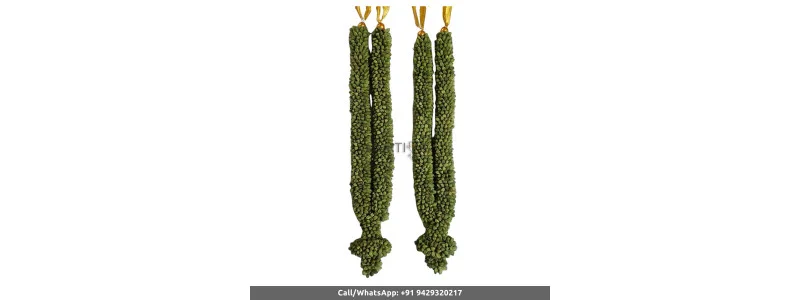 South Indian Wedding Garland-Only Cardamom Garland-Natural Green ...